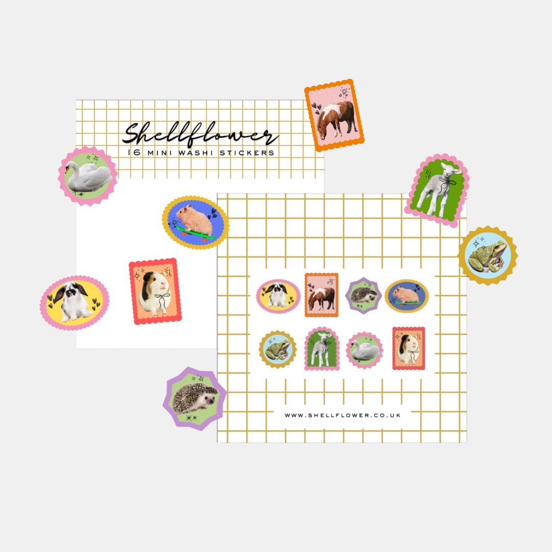 Animal Washi Flake Stickers – Riley Grae Store