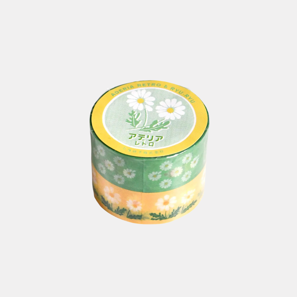 Aderia Retro Daisy Washi Tape Set – Riley Grae Store